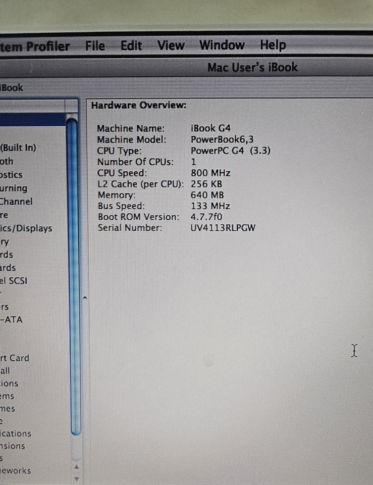 Apple iBook G4 PowerBook 6,3 718908426210| eBay