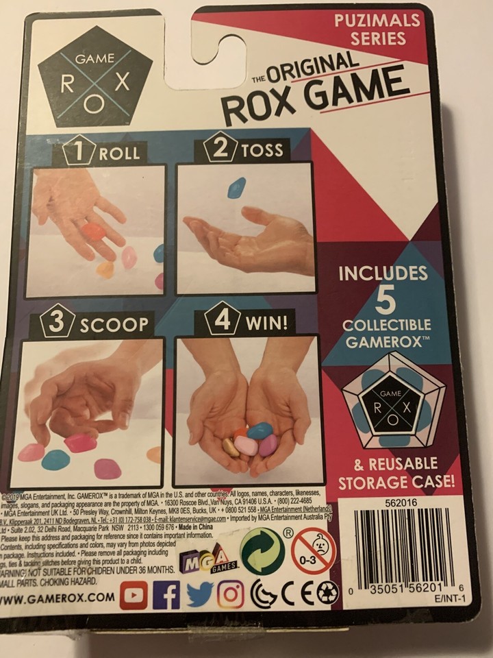 The Original Rox Game Pick up and Play Puzimals Series Racoon ...