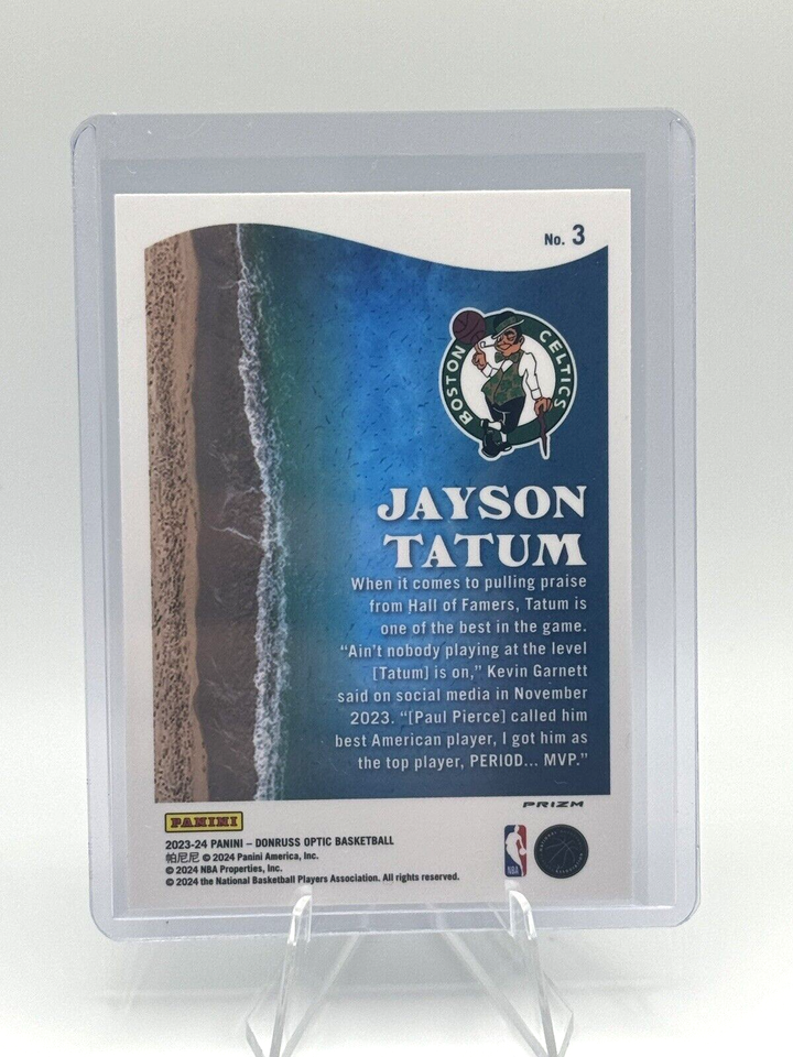 2023-24 Panini Donruss Optic Basketball: Jayson Tatum Splash Holo Prizm ...