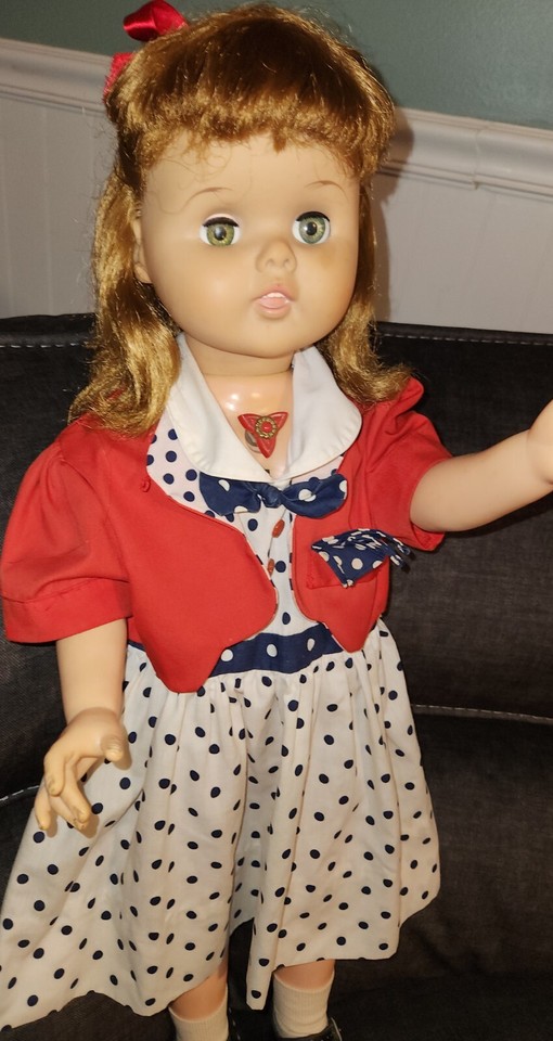 Vintage TOODLES FACE DOLL Little Miss Echo 29" AMER CHARACTER**PLZ READ ...