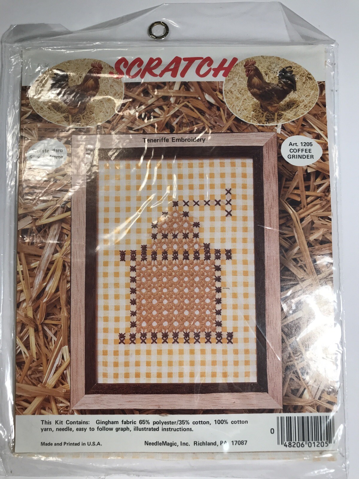 Teneriffe Embroidery Scratch Needlemagic Kit 5x7" Coffee Grinder 1205 ...