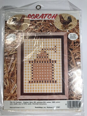 Teneriffe Embroidery Scratch Needlemagic Kit 5x7" Coffee Grinder 1205 ...