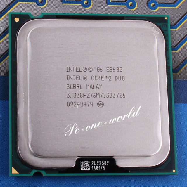 Intel Core 2 Duo E8600 3.33GHz Dual-Core (BX80570E8600) Processor for ...