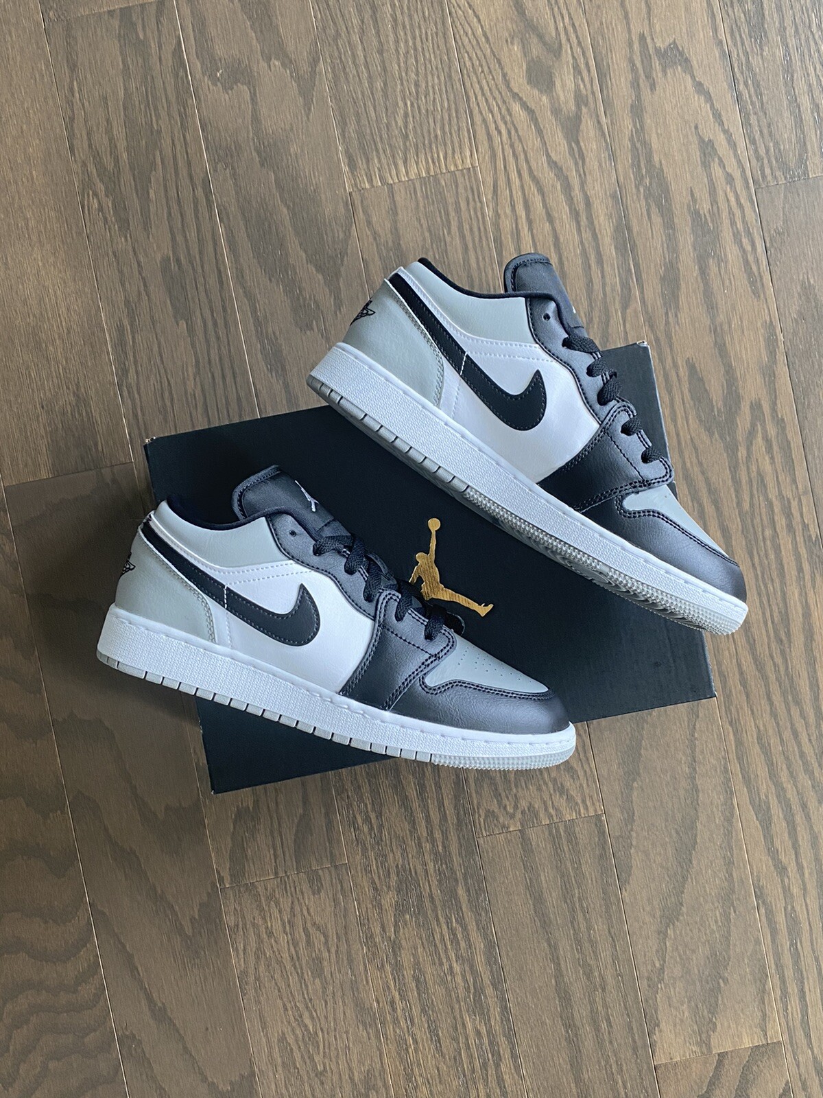 Air Jordan 1 Low Shadow Toe GS Nike 553560-052 | eBay