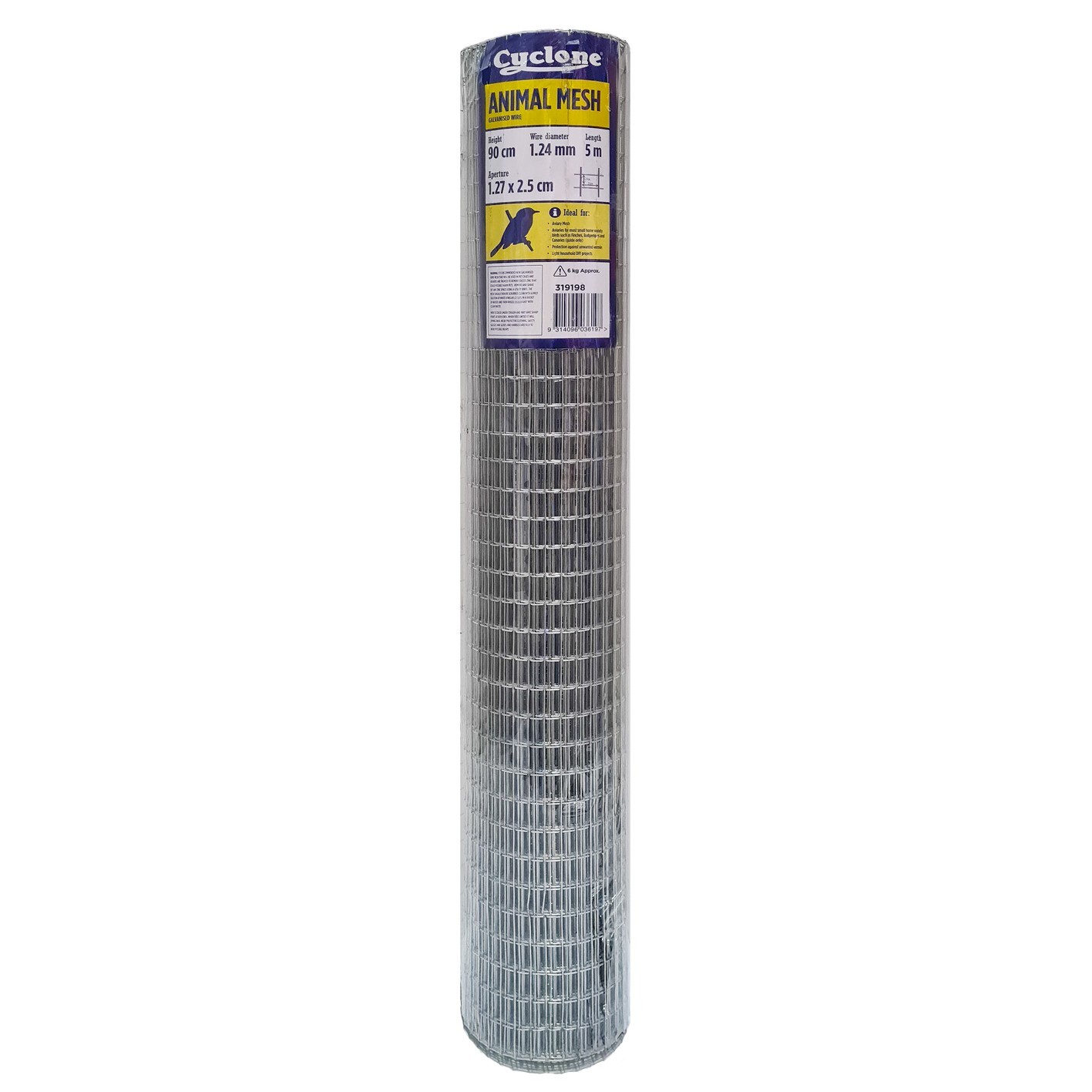 Wire Mesh Fence Welded Galvanized Bird Aviary Vermin Snake 5m x 900mm ...