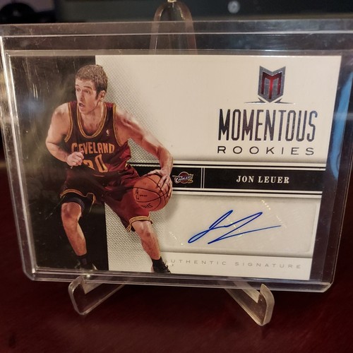 2012-13 Momentum Jon Leuer Momentous Rookies AUTO AUTOGRAPH RC CAVS ...