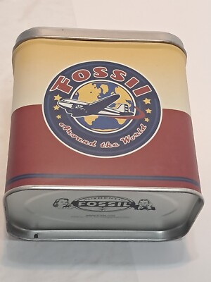 Vintage Collectible 1999 Fossil Watch Tin Empty (b) | eBay