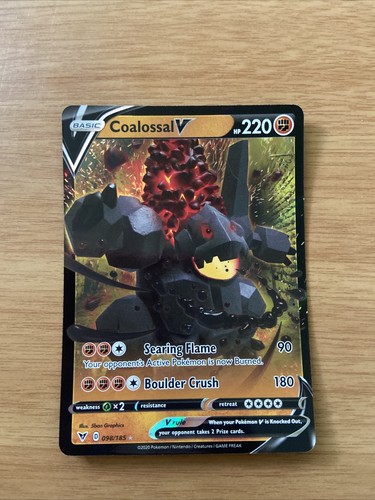 Coalossal V 098/185 Vivid Voltage NM - Mint Ultra Rare Pokemon TCG Card ...