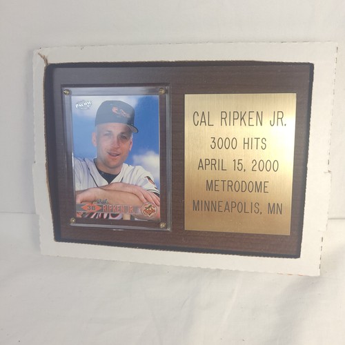 Cal Ripken Jr 3000 Hit Plaque W/ Card Minnepolis, MN | eBay