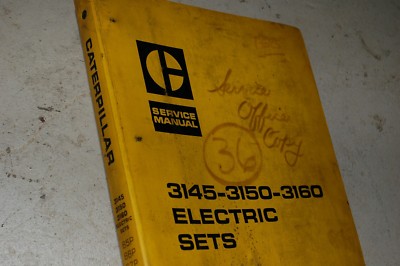CATERPILLAR 3145 3150 3160 Diesel Engine Repair Shop Service Manual ...