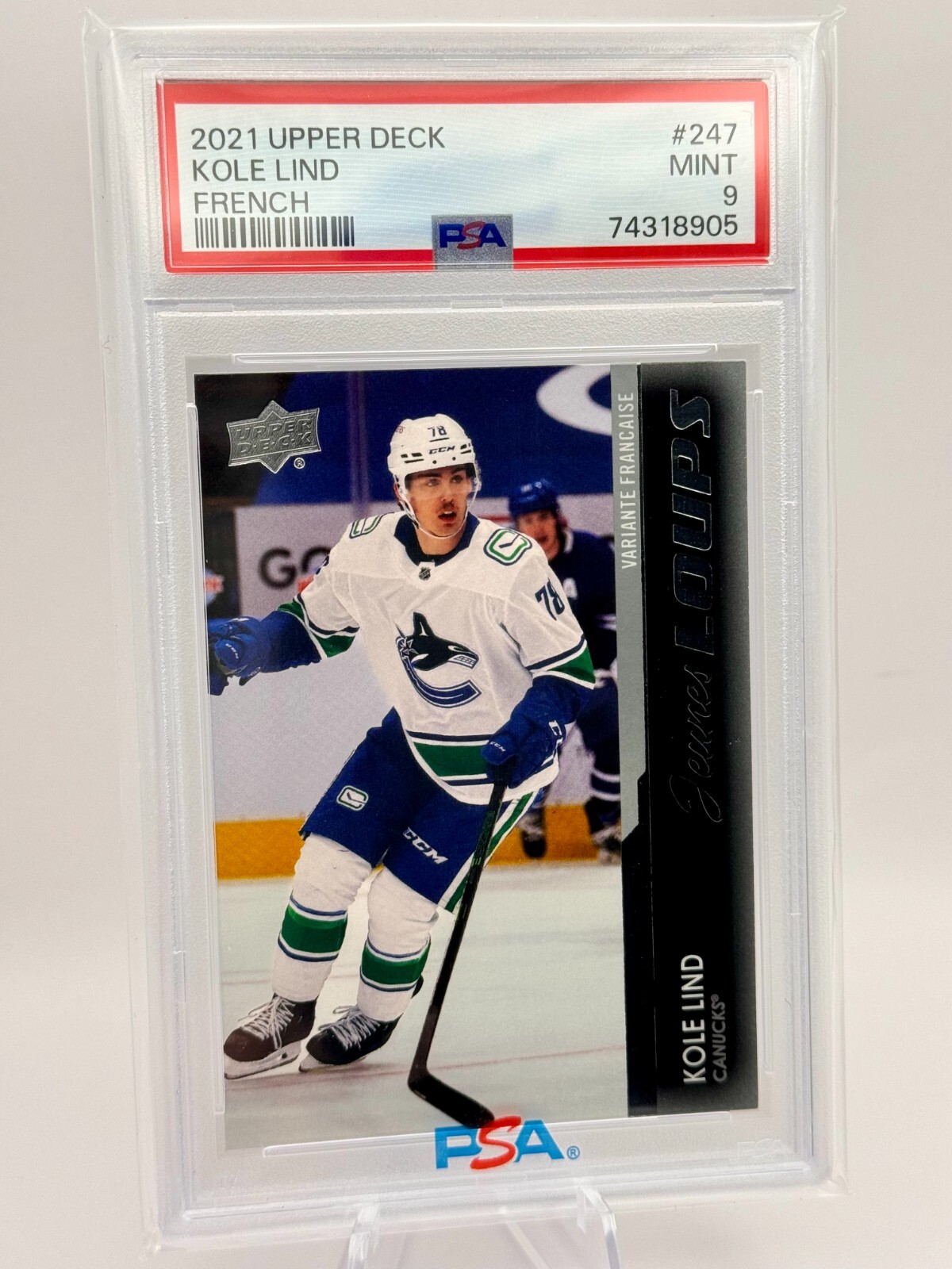 2021 - Upper Deck - Kole Lind - Young Guns - French - Jeunes Loups ...