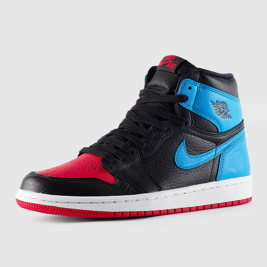 Nike Air Jordan Retro 1 High OG UNC to CHICAGO NC Blue Red CD0461-046 ...