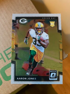 2017 PANINI OPTICS AARON JONES ROOKIE CARD NRMT-MINT ~ #135 PACKERS | eBay