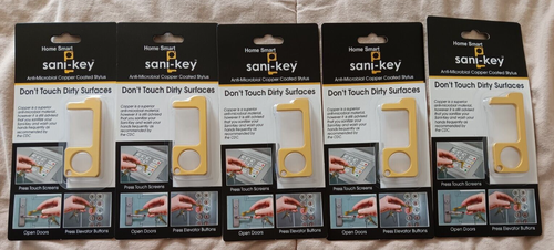 Home Smart Sani-Key Travel Lot OCD No Touch Copper Coated Stylus Anti ...