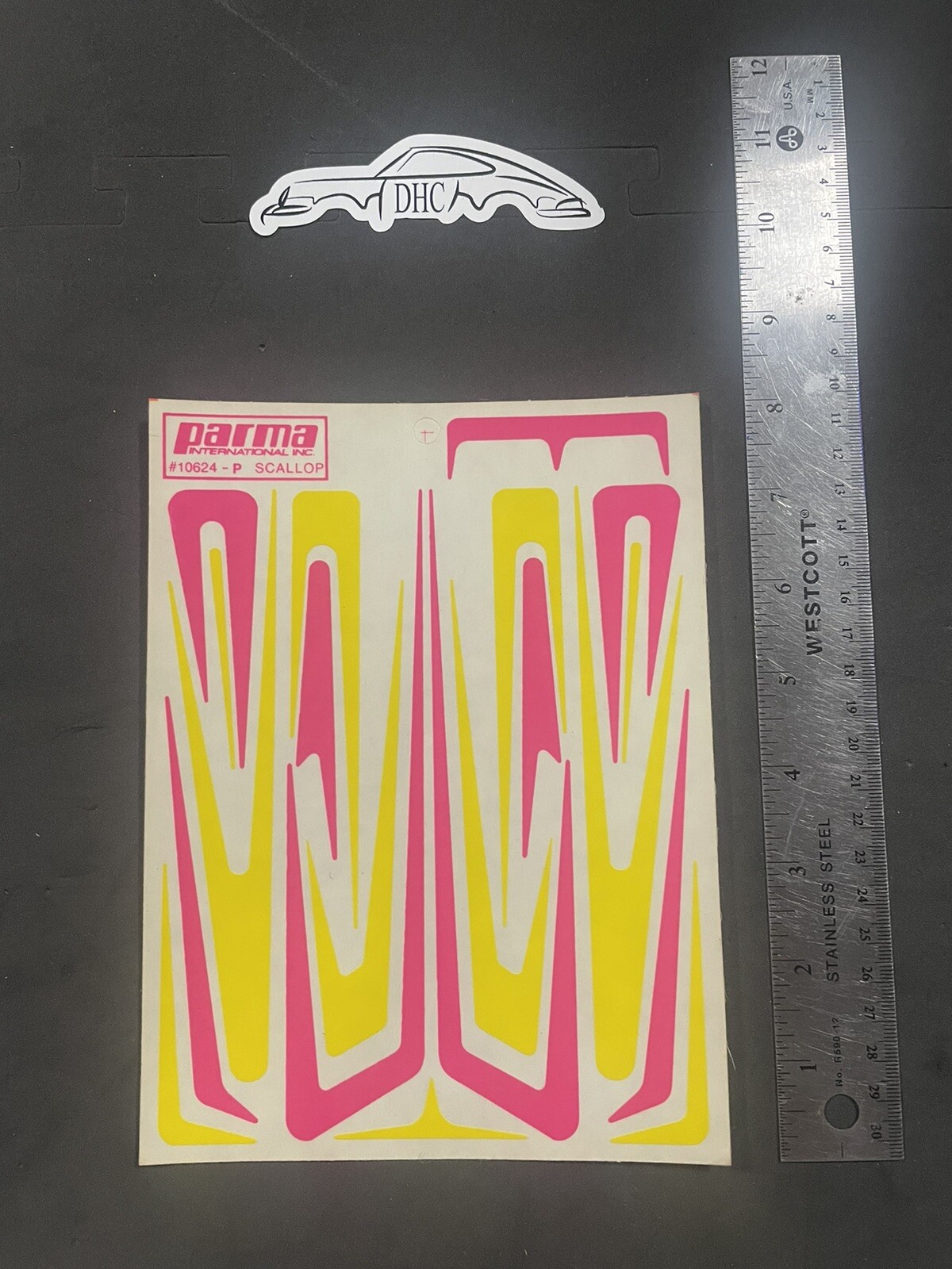 Parma Vintage RC decal sheet # 10624P Scallop pink 1/10th 6x8" | eBay