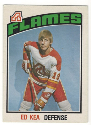 1976-77 O-PEE-CHEE # 361 ED KEA ATLANTA FLAMES OPC HOCKEY NICE AND NO ...