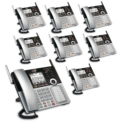 NEW VTech 4-Line Small Business Phone System - with 1 CM18445 & 7 ...