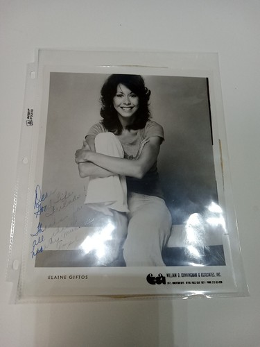 ELAINE GIFTOS 8x10 Hand Signed Photo Autographed Retired Hollywood ...