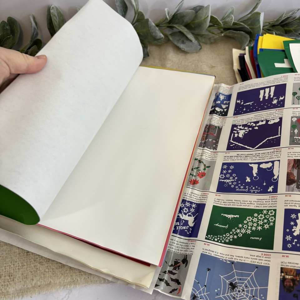 Stik-ees Window Clings Vintage 90s 7 Pounds Assorted Letters Solid ...