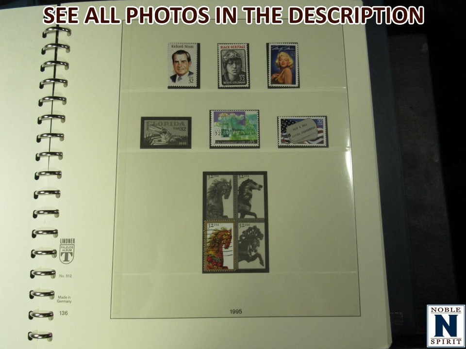NobleSpirit } US 1995-1998 M&U Lindner Stamp Album | eBay