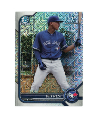 LUIS MEZA 2022 Bowman Chrome 1st Mojo Mega Box Refractor Rc #BCP-209 ...