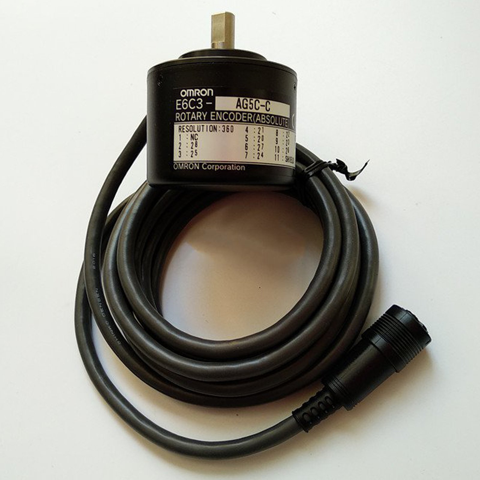 NEW OMRON E6C3-AG5C-C 360P/R ROTARY ENCODER E6C3AG5CC 1 year warranty ...