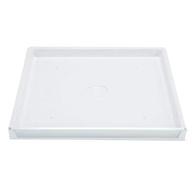 MUSTEE 32" x 30" Washing Machine Pan Under Washer Tray PVC Drain Floor ...