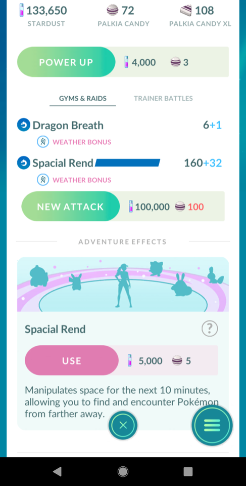 Pokémon Go - Palkia with Special Rend !! | eBay