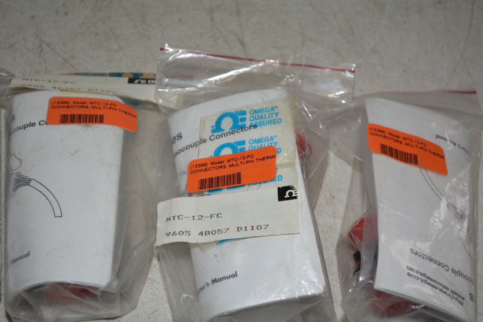 Lot 5x Omega Multi-Pin Thermocouple Connectors MTC-12-FC | eBay