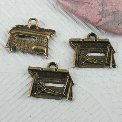 12pcs antiqued bronze color pattern charms EF0657 | eBay