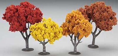 Woodland Scenics TR1577 N/HO Fall Deciduous Trees 3-5" (14) Train ...