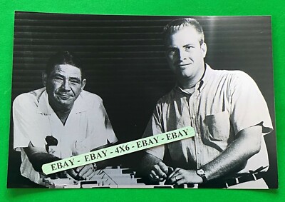 Found 4X6 Photo of Old Vic Edelbrock Racing Legend with Vic Jr | eBay