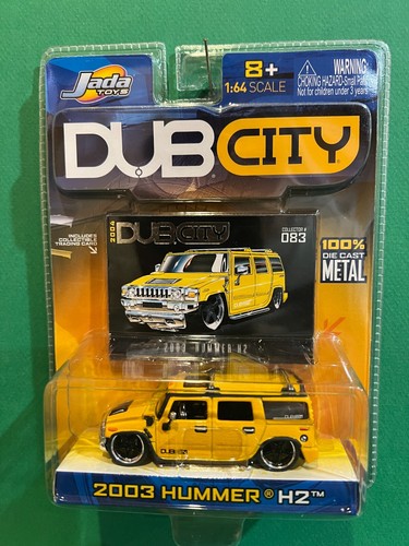Jada Dub City #083 2003 Hummer H2 Humvee with Card 1/64 Diecast MOC ...