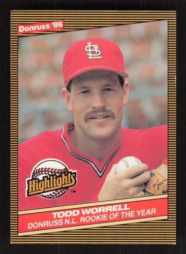 1986 Donruss Highlights #54 Todd Worrell St. Louis Cardinals | eBay