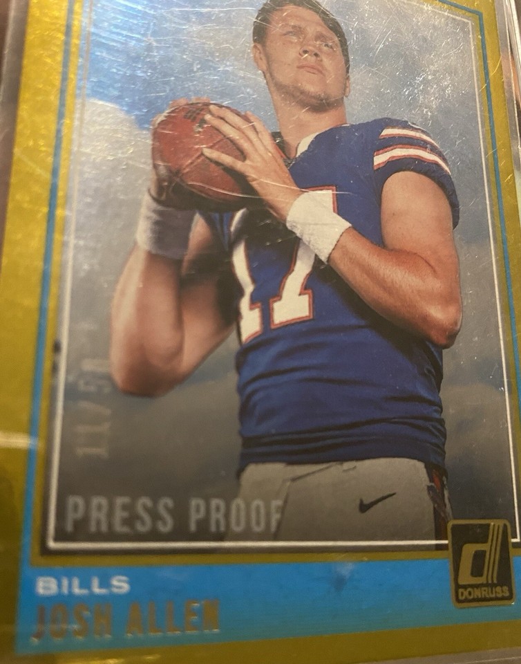 2018 Josh Allen Rated Rookie Press Proof 11/50 BGS Raw 8.5 | eBay
