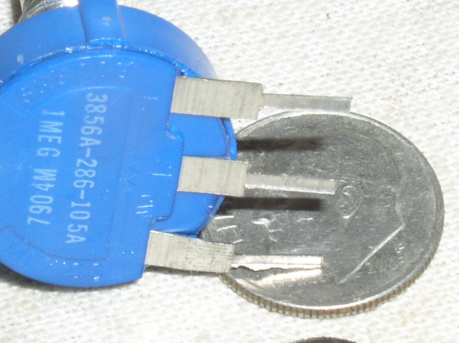 1 BOURNS 3856A-286-105A 1M 1 MEG 3.75T TRIMPOT PANEL MOUNT POT ...