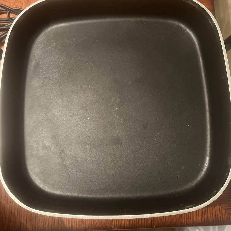 Vintage Hoover Non Stick Electric Fry Pan Copper Lid Model # 8671 Works ...