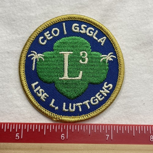 3L LISA L LUTTGENS CEO GSGLA Greater Los Angeles Area Girl Scouts Patch ...