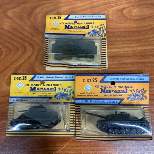 3 ROCO Minitanks - 1/87 HO Scale Model Miniatures Tanks JD | eBay