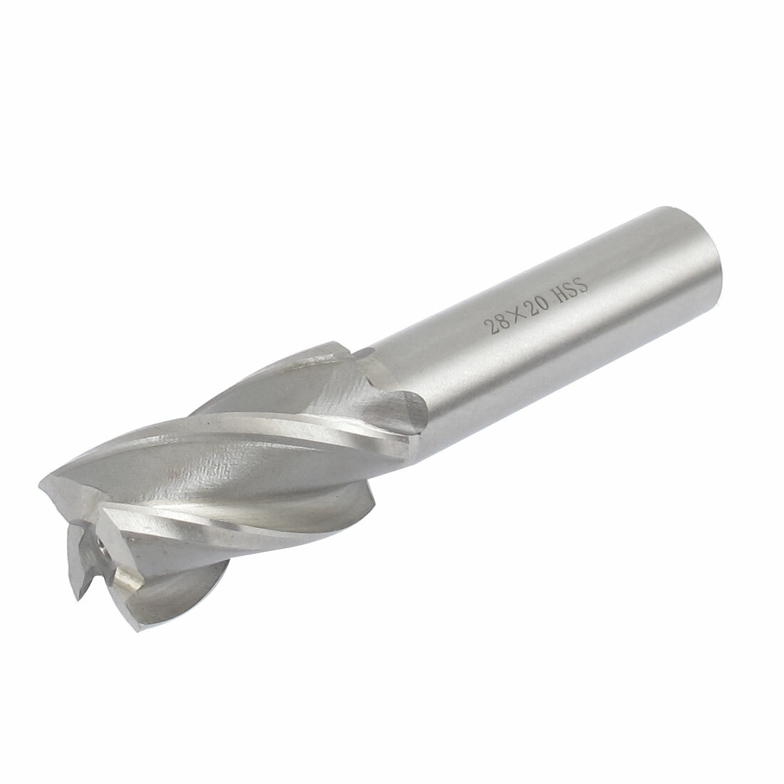 28mm Cutting Diameter Straight Shank 4 Flutes End Mill Milling Cutter ...