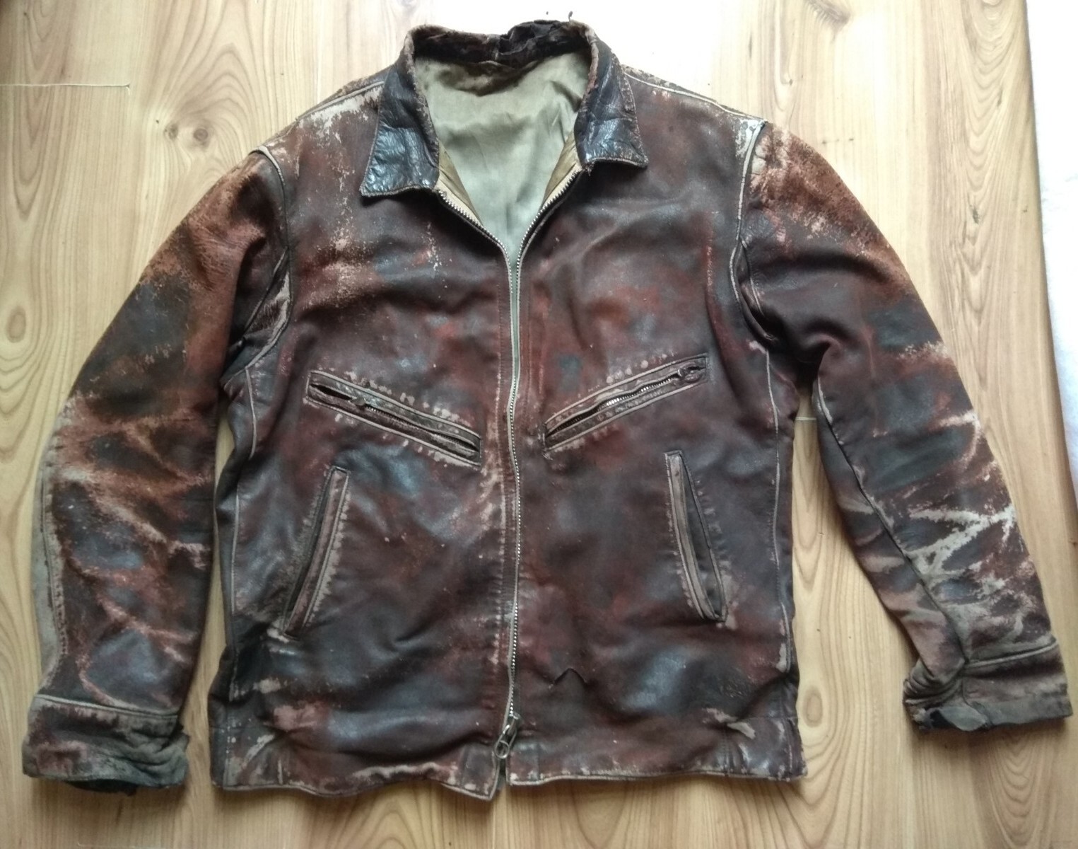 Rare Vintage Soviet Army USSR Uniform Jacket leather Military Tunic Air ...