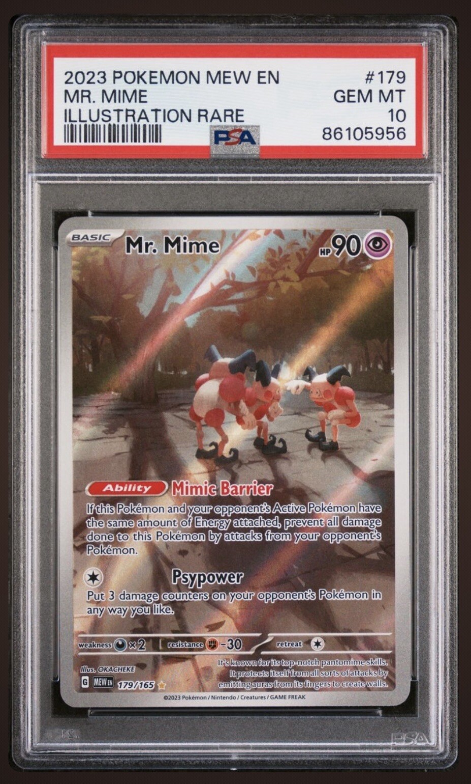 Pokémon TCG Mr. Mime Scarlet & Violet-151 179/165 Holo Illustration ...