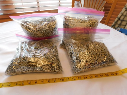 9 pounds LB soda beer pop pull tabs tops aluminum can craft project ...
