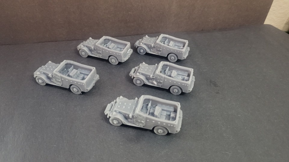 Flames of War US M3 Scout Car Platoon Resin 15mm 1/100th Scale | eBay