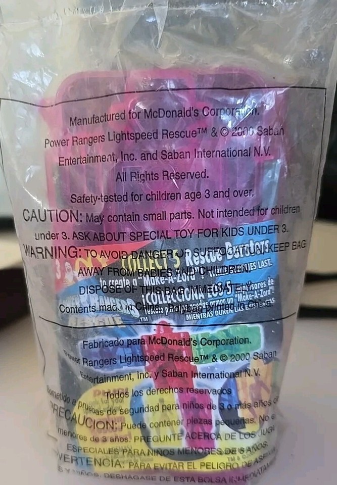 Power Rangers Pink Ranger 4” Lightspeed Rescue McDonald's Action Figure ...