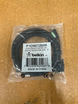 BELKIN KVM Cable Set Secure DVI/USB/AUDIO to DVI/USB TYPE B/AUDIO ...