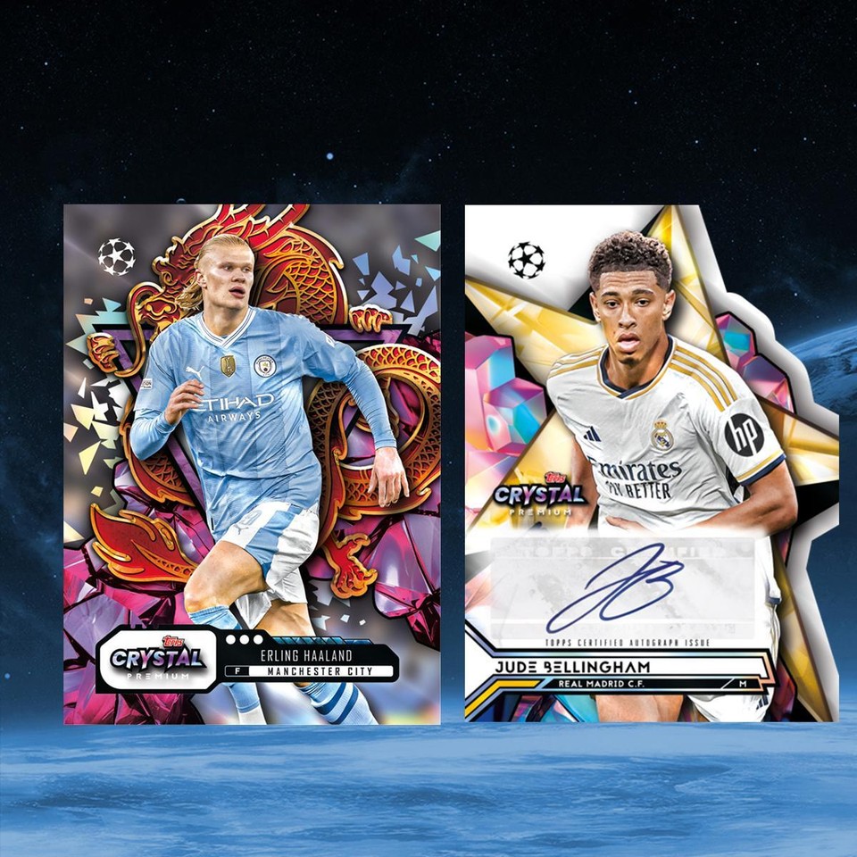 2024 Topps Crystal Europa League Champions League Soccer Star Cards NEW ...