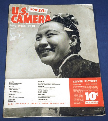 October 1942 U.S. Camera Magazine Li Ling Ai on cover Gestures by Harpo ...
