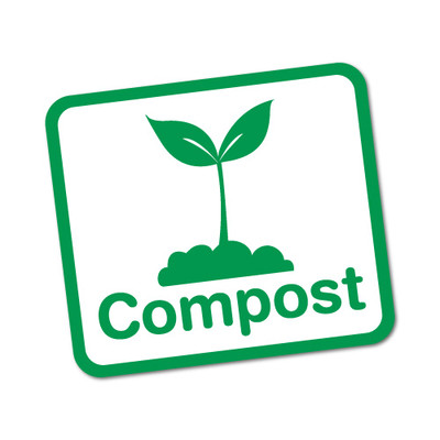 Compost Bin Food Waste Home Sticker Decal Safety Sign Car Vinyl #7025EN ...