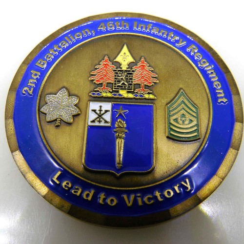 2ND BATTALION 46TH INFANTRY REGIMENT LEAD TO VICTORY CHALLENGE COIN | eBay